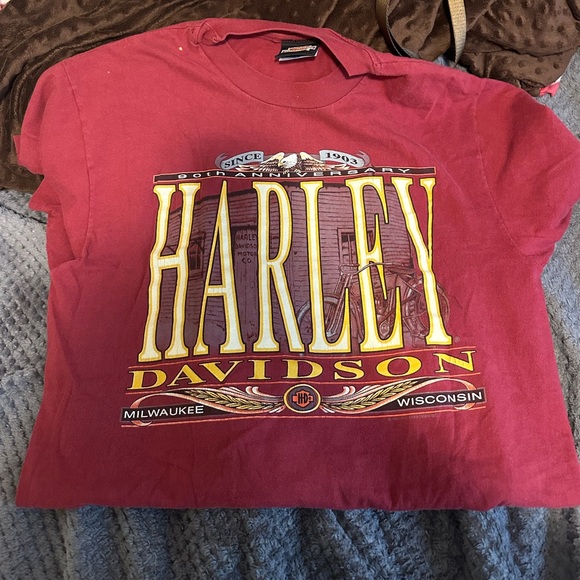 Harley-Davidson | Shirts | Vtg 993 Harley Davidson 9thanniversary ...